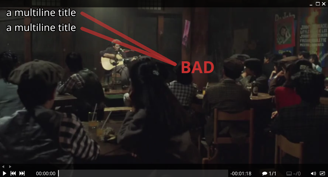 Osc Titles Messed Up By Multiline Strings · Issue 11209 · Mpv Playermpv · Github