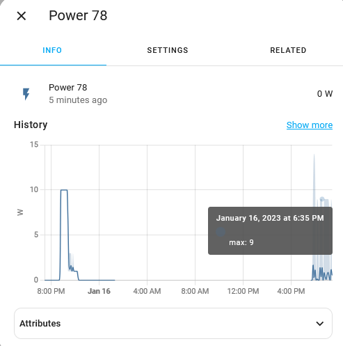 Aqara Smart Plug (lumi.plug.maeu01) consumption and power reading ...