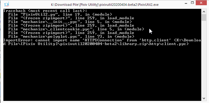 Can't Run Newer Versions in Win8.x · Issue #668 · Nandaka/PixivUtil2 · GitHub