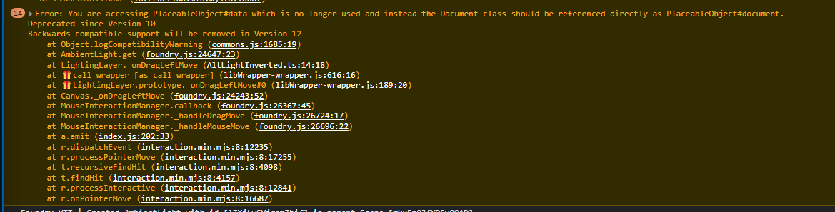 FVTTv10: Hold Alt for Darkness works but has errors · Issue #154 · flamewave000/dragonflagon ...