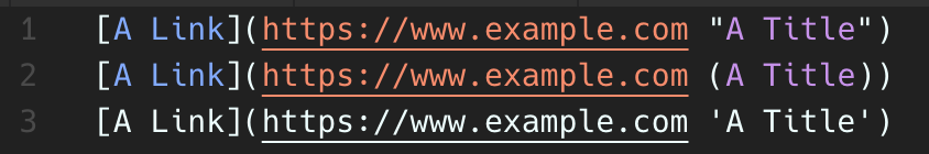Support Strings In Link Titles · Issue 81 · Microsoftvscode Markdown