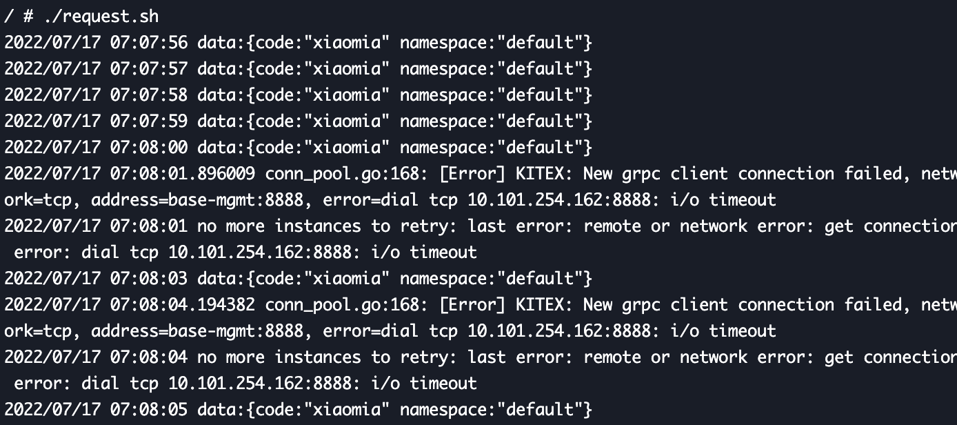 k8s环境调用grpc 出现 i/o timeout · Issue #561 · cloudwego/kitex · GitHub