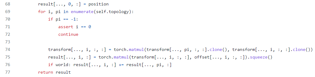 question about the code for the function ForwardKinematics · Issue #185 ...