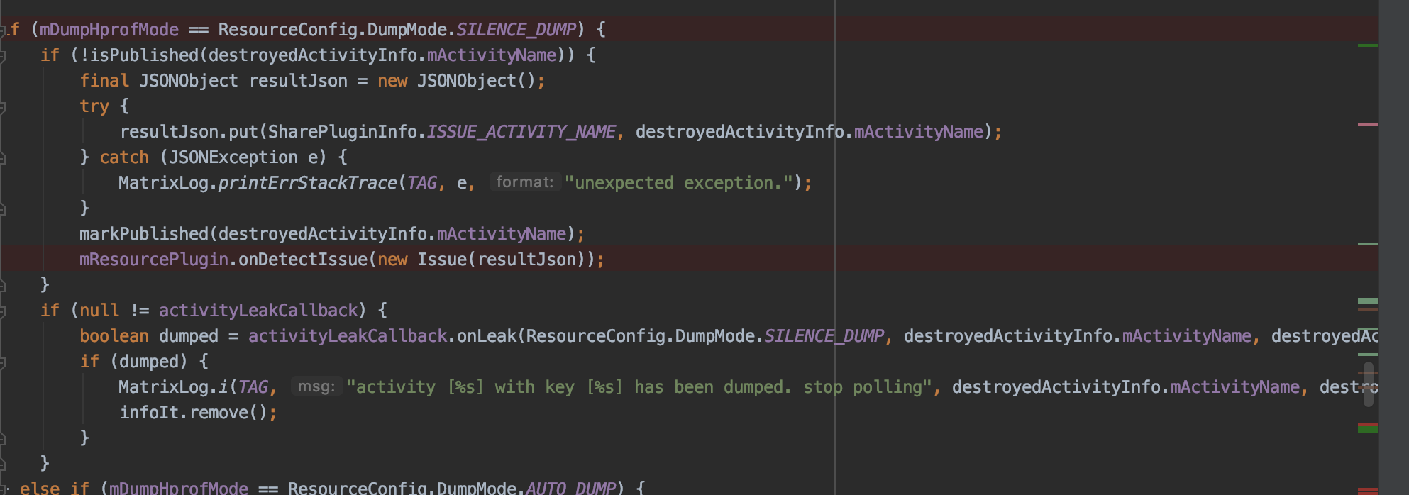 请问Resource Canary中的dump mode SILENCE_DUMP和NO_DUMP有什么区别 · Issue #572 · Tencent/matrix · GitHub
