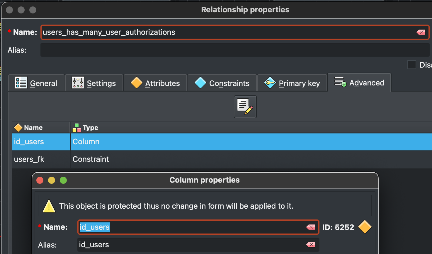 Allow renaming auto-generated foreign key column names when creating a connection · Issue #1789 ...