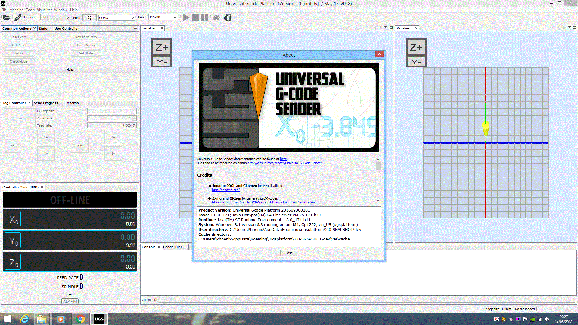 UGSPlatform closing itselft after 5 secs. · Issue #1034 · winder ...