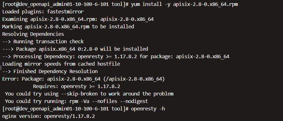 request help: Requires: openresty >= 1.17.8.2 · Issue #4798 · apache/apisix · GitHub