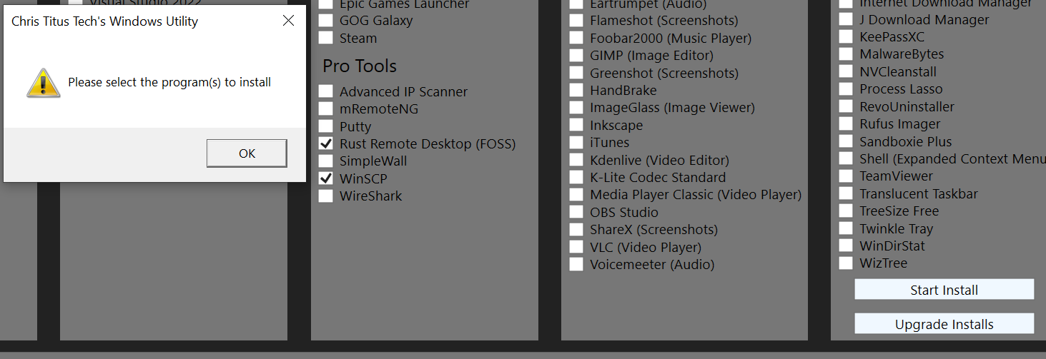 winscp and rust remote desktop install problem · Issue #323 · ChrisTitusTech/winutil · GitHub