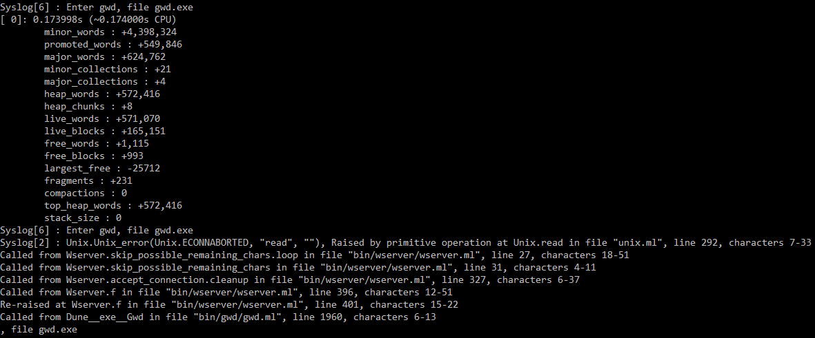 [BUG]Gwd se plante après une demi minute · Issue #1133 · geneweb/geneweb · GitHub