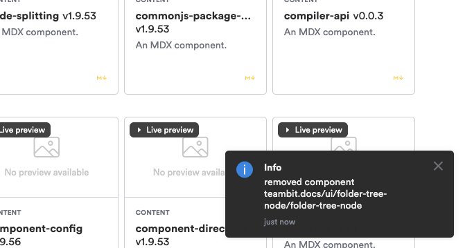 Info alert takes a long time to show after creating new component · Issue #5063 · teambit/bit ...