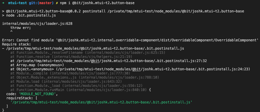 Module not found error when installing component · Issue #2157 · teambit/bit · GitHub