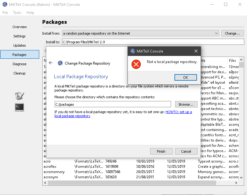 How to Manually Install Packages with MikTex Console 2.9? · Issue #280 ...