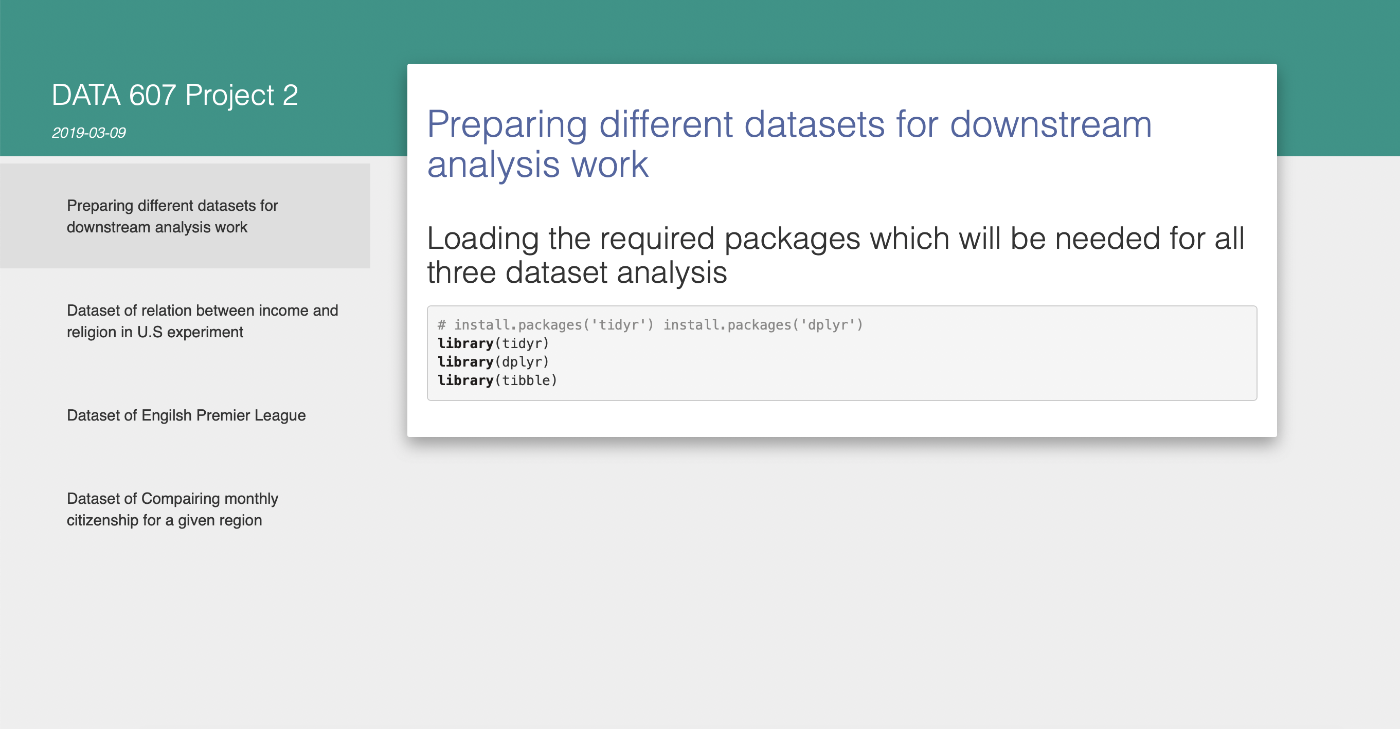 rmdformats::material is not giving any error but not displaying contents for one of the tabs in ...