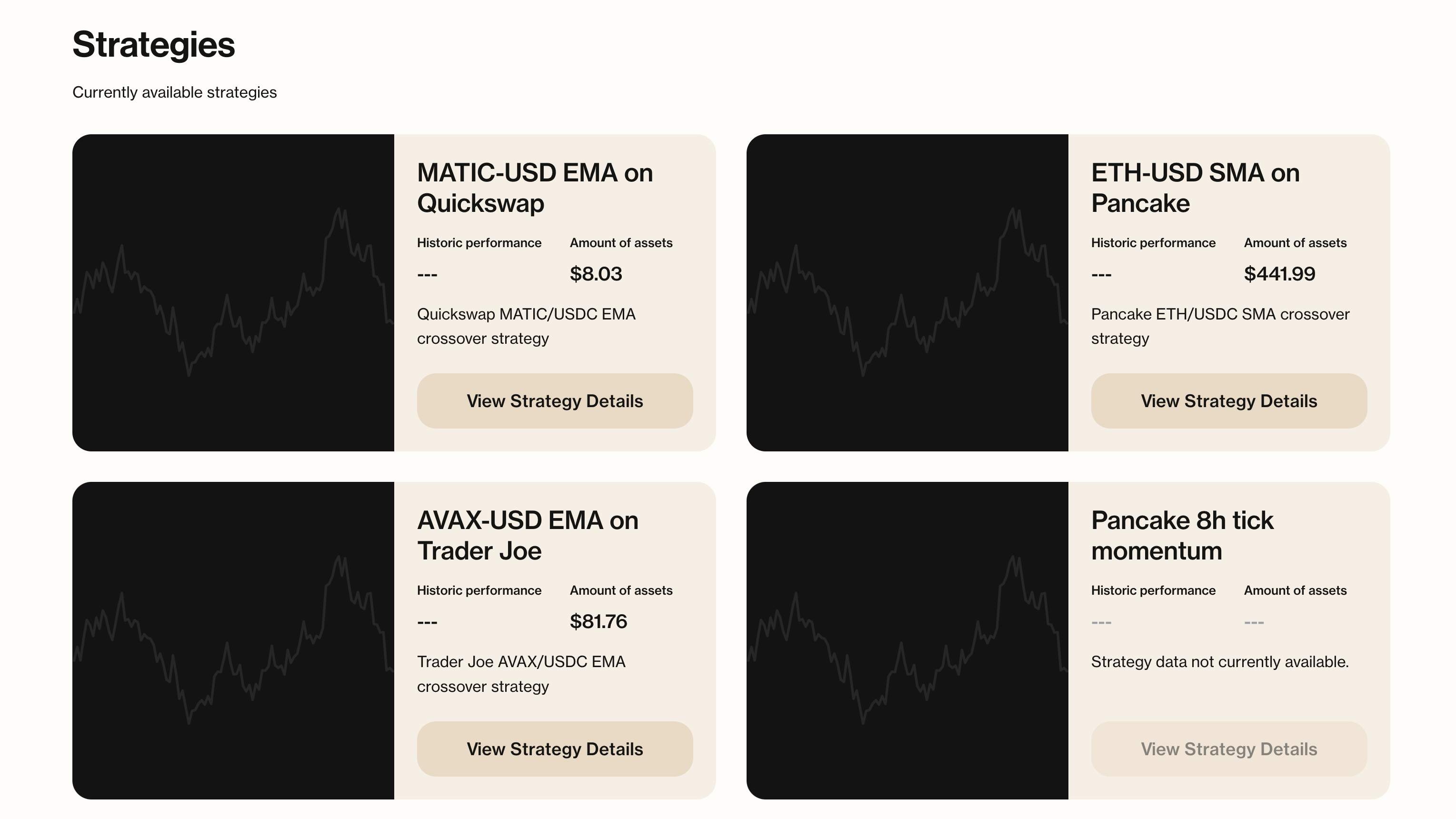 Strategy index chart thumbnails · Issue #305 · tradingstrategy-ai ...