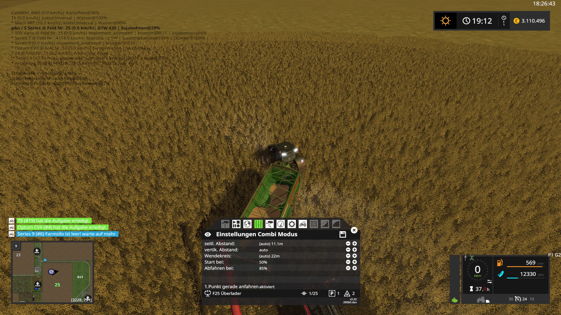 Many bad mode2 handlings, accidents with combines/overloaders · Issue #2649 · Courseplay ...