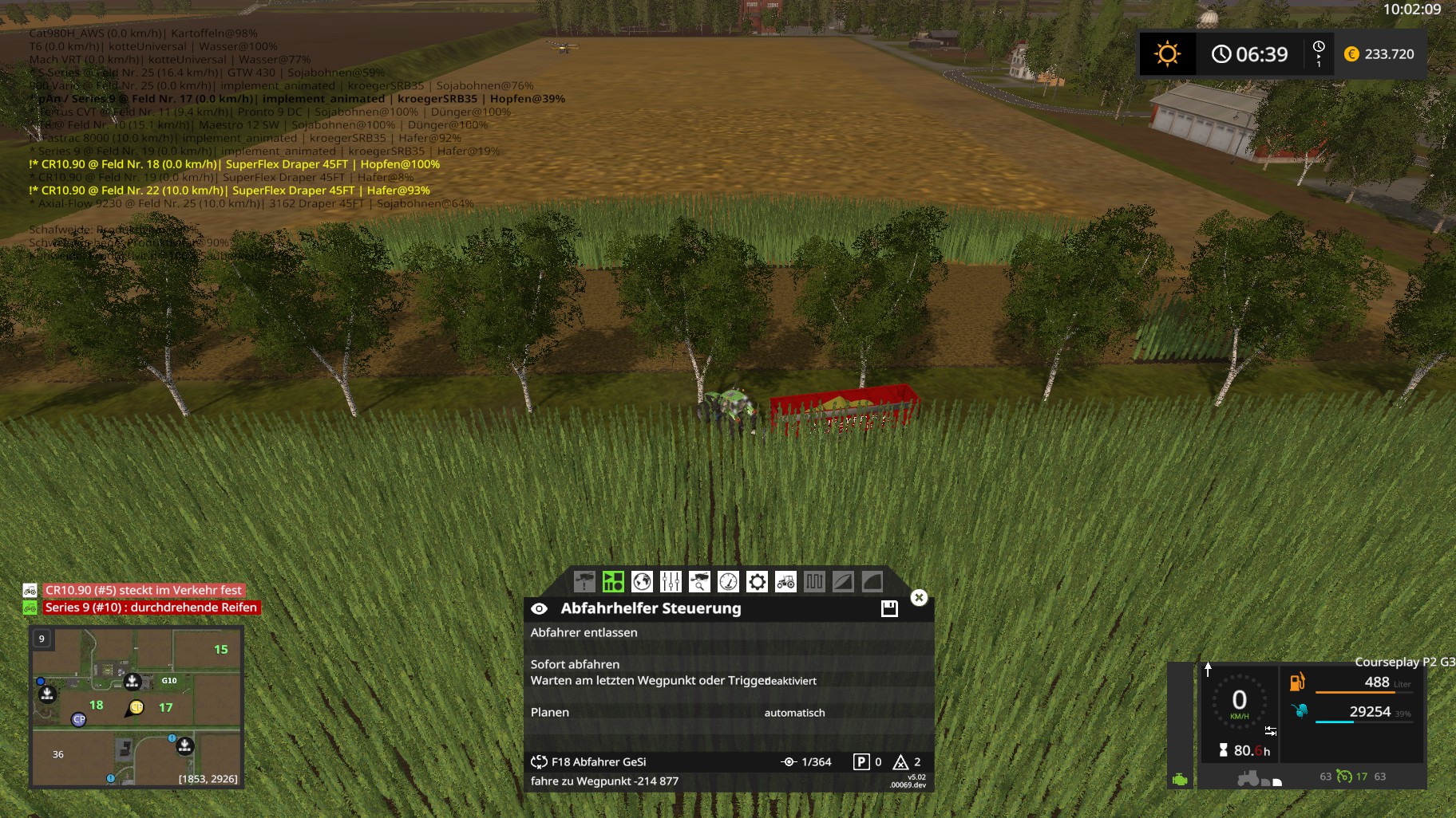 Many bad mode2 handlings, accidents with combines/overloaders · Issue #2649 · Courseplay ...