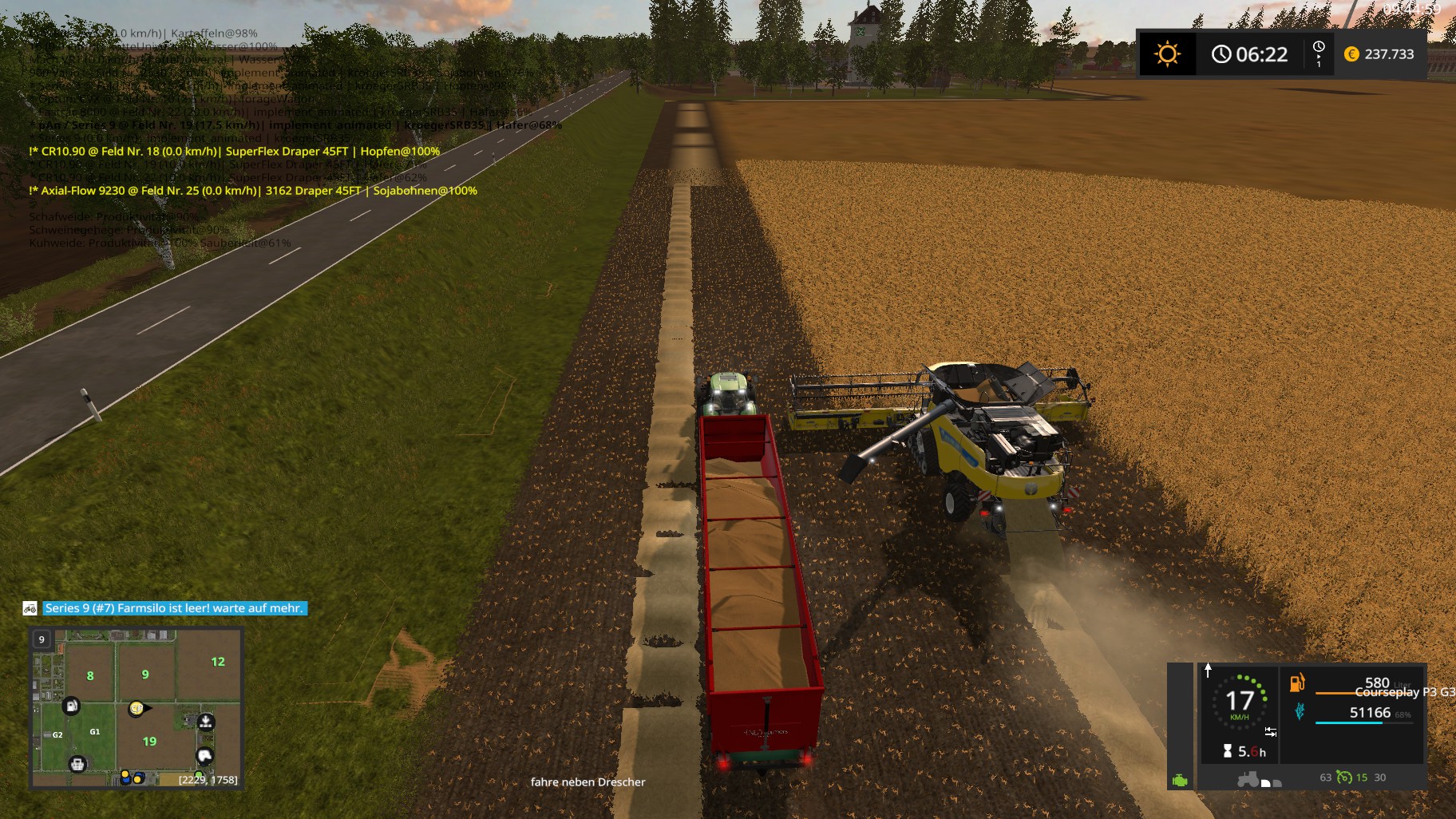 Many bad mode2 handlings, accidents with combines/overloaders · Issue #2649 · Courseplay ...