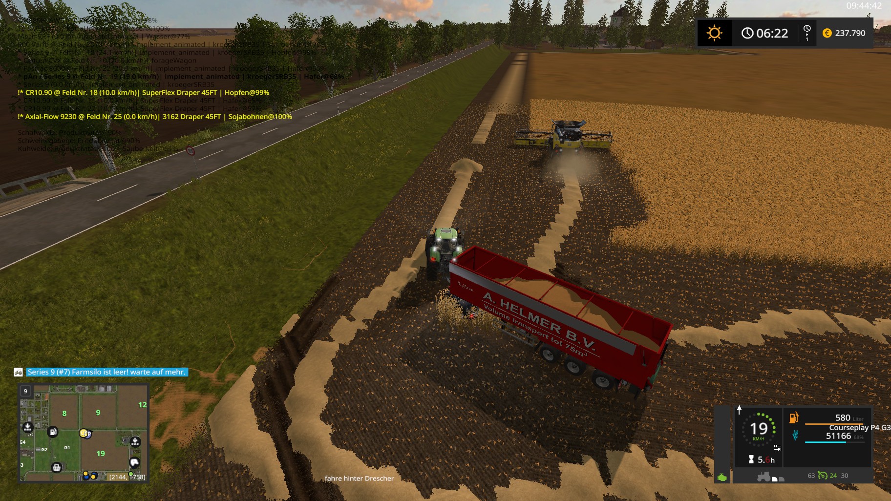 Many bad mode2 handlings, accidents with combines/overloaders · Issue #2649 · Courseplay ...