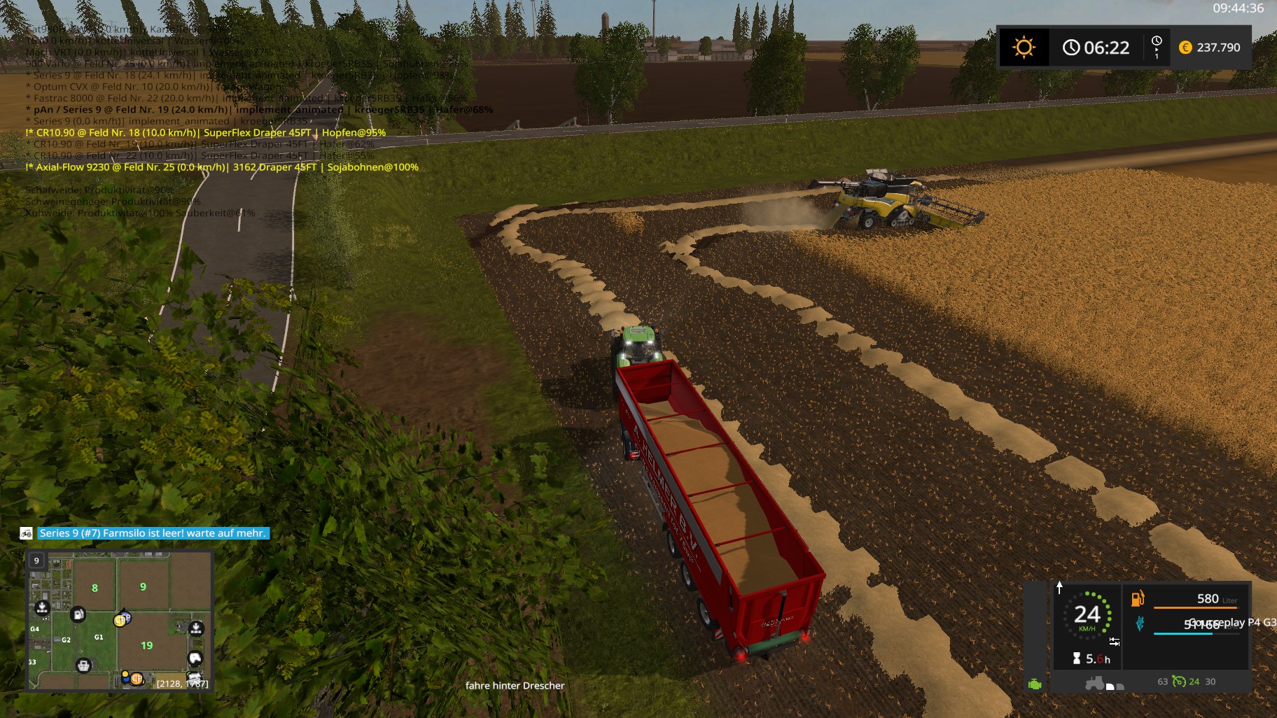 Many bad mode2 handlings, accidents with combines/overloaders · Issue #2649 · Courseplay ...