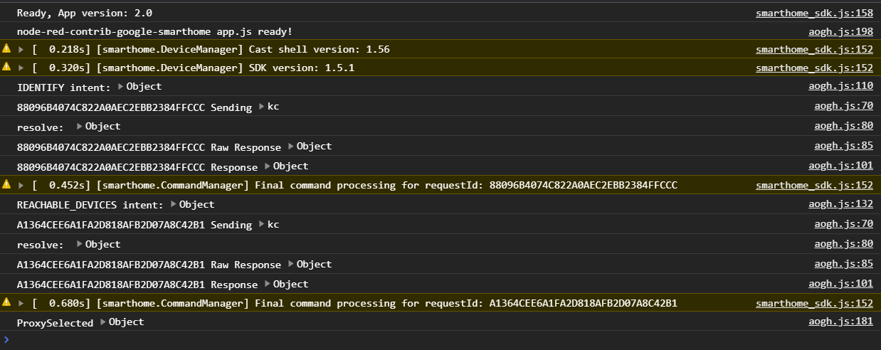 "GoogleSmartHome: Node-RED is using HTTPS but no local http port was defined, local execution ...