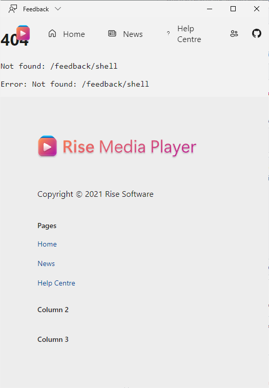 Cannot give a feedback · Issue #202 · Rise-Software/Rise-Media-Player ...