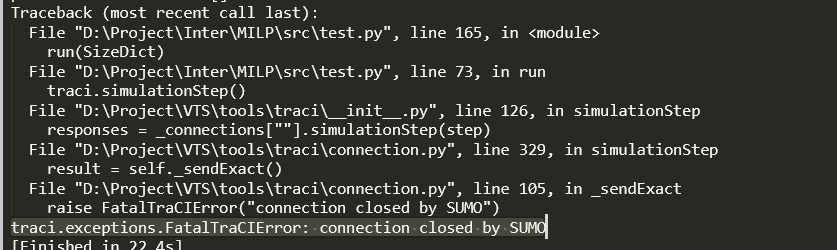 Traci Closed By Sumo Without Any Warning In Gui While Running · Issue 5581 · Eclipse Sumosumo 