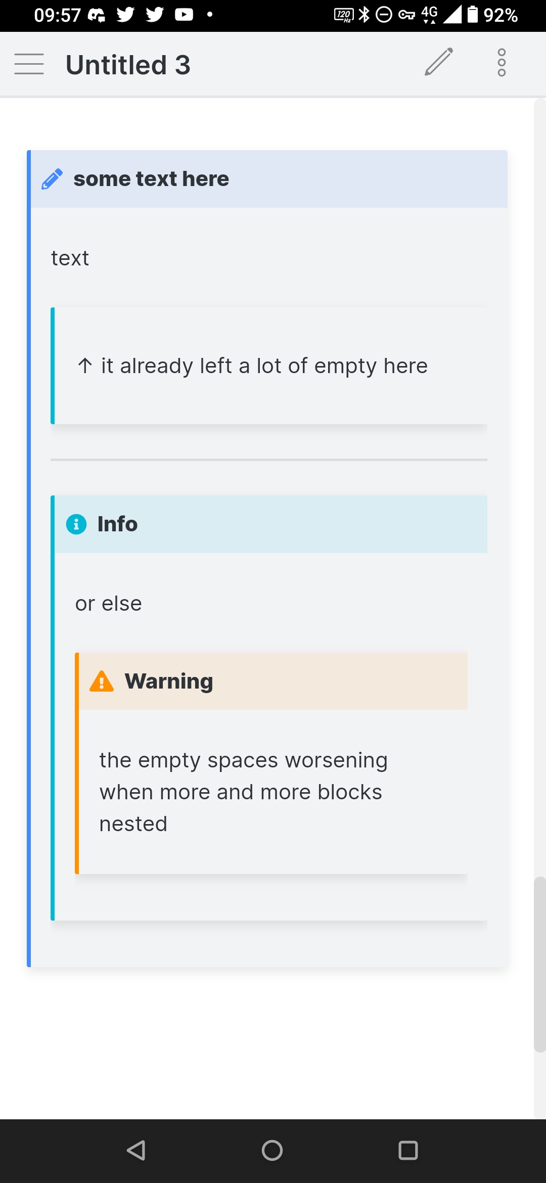 [Feature Request] Allow the top and the bottom empty spaces to be removed in admonition blocks ...
