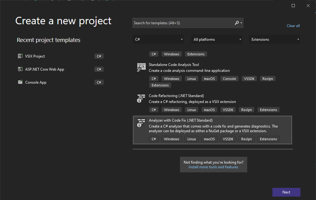 Confusion after "Explore the analyzer template" · Issue #29756 · dotnet/docs · GitHub