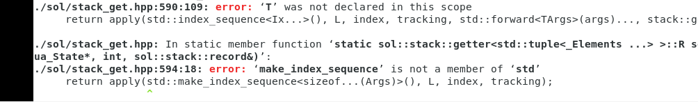 Help, Need an older compiler!! · Issue #848 · ThePhD/sol2 · GitHub