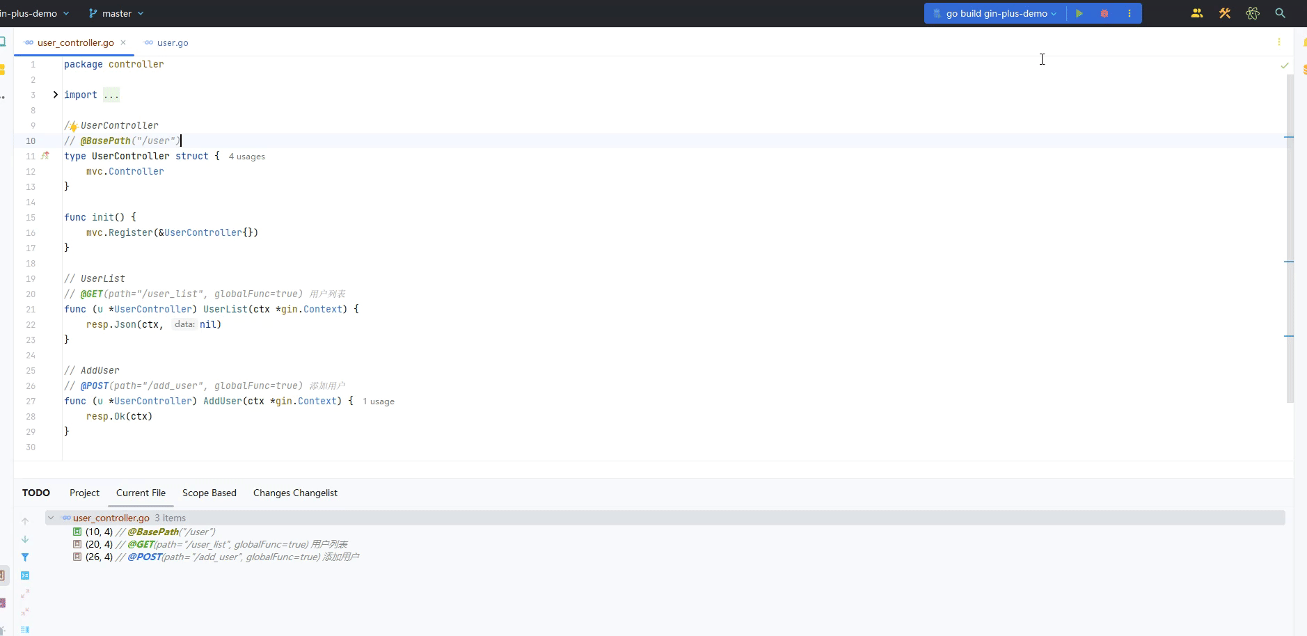 GitHub - archine/gin-plus: gin plus version, contains ioc, mvc mode