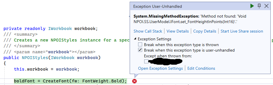 Exception on .NET Core 3.1 Linux Docker · Issue #426 · nissl-lab/npoi · GitHub