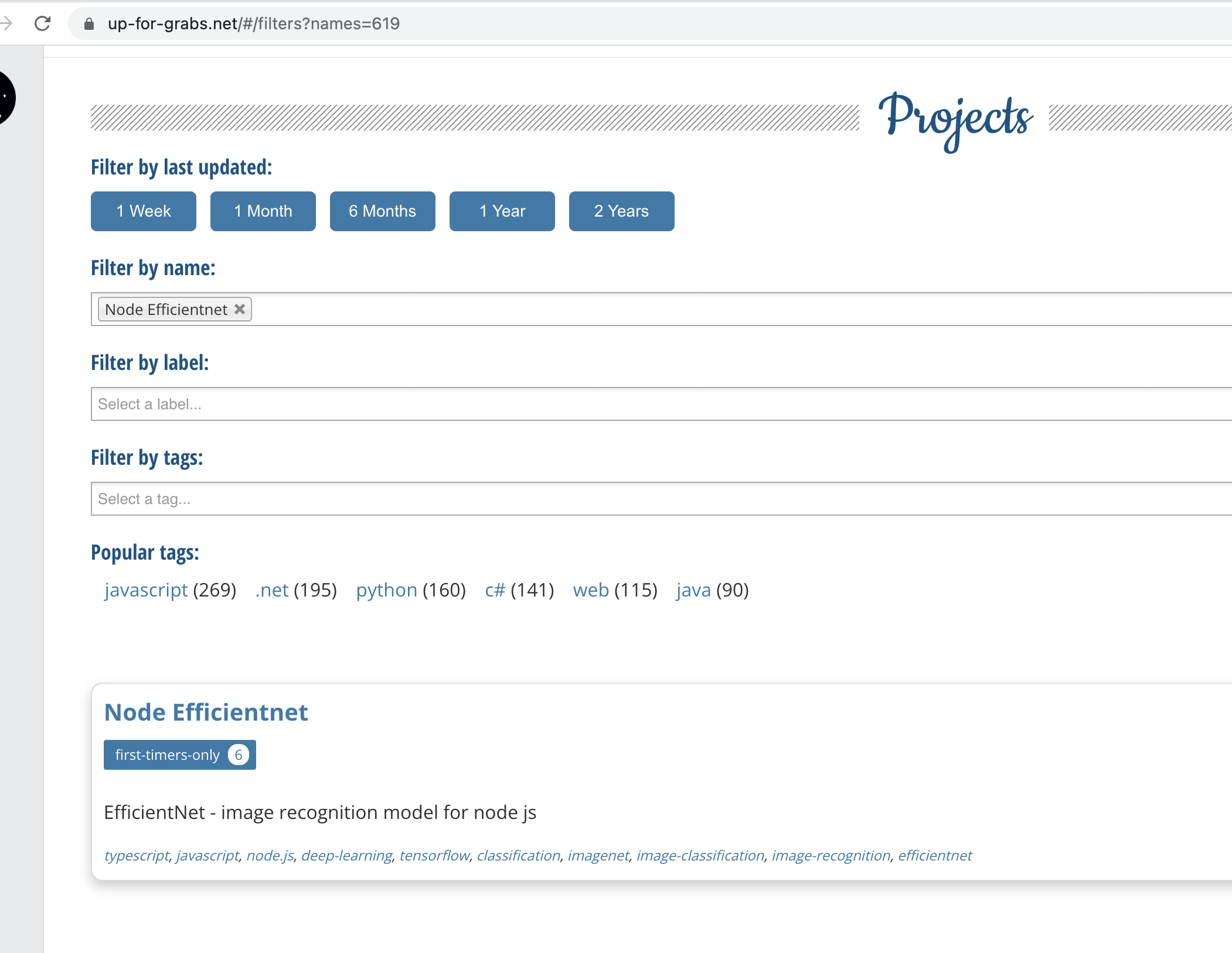 Number of issues with a certain label not always appearing. · Issue #3417 · up-for-grabs/up-for ...