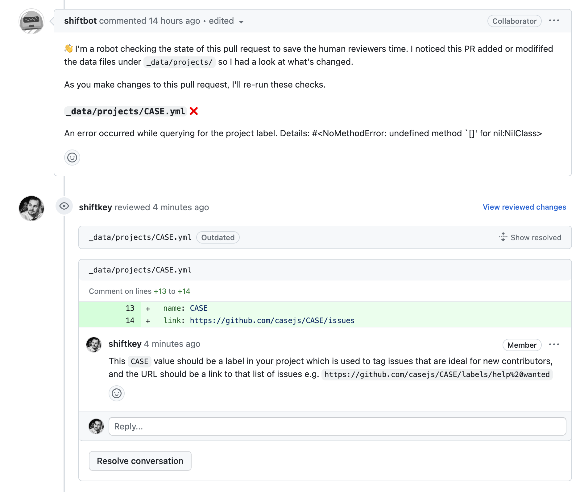 A Better Error Message For This Situation · Issue 303 · Up For Grabstooling · Github