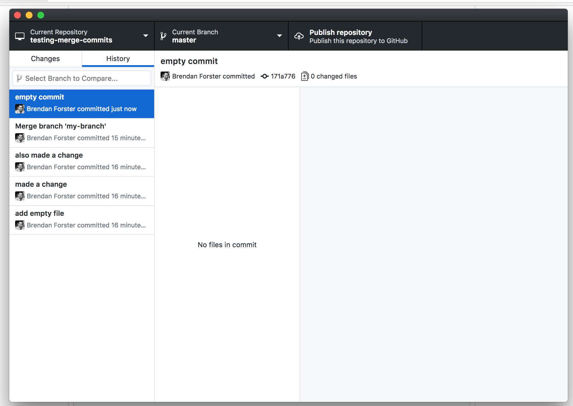 Improve our representation of merge commits · Issue #386 · desktop ...