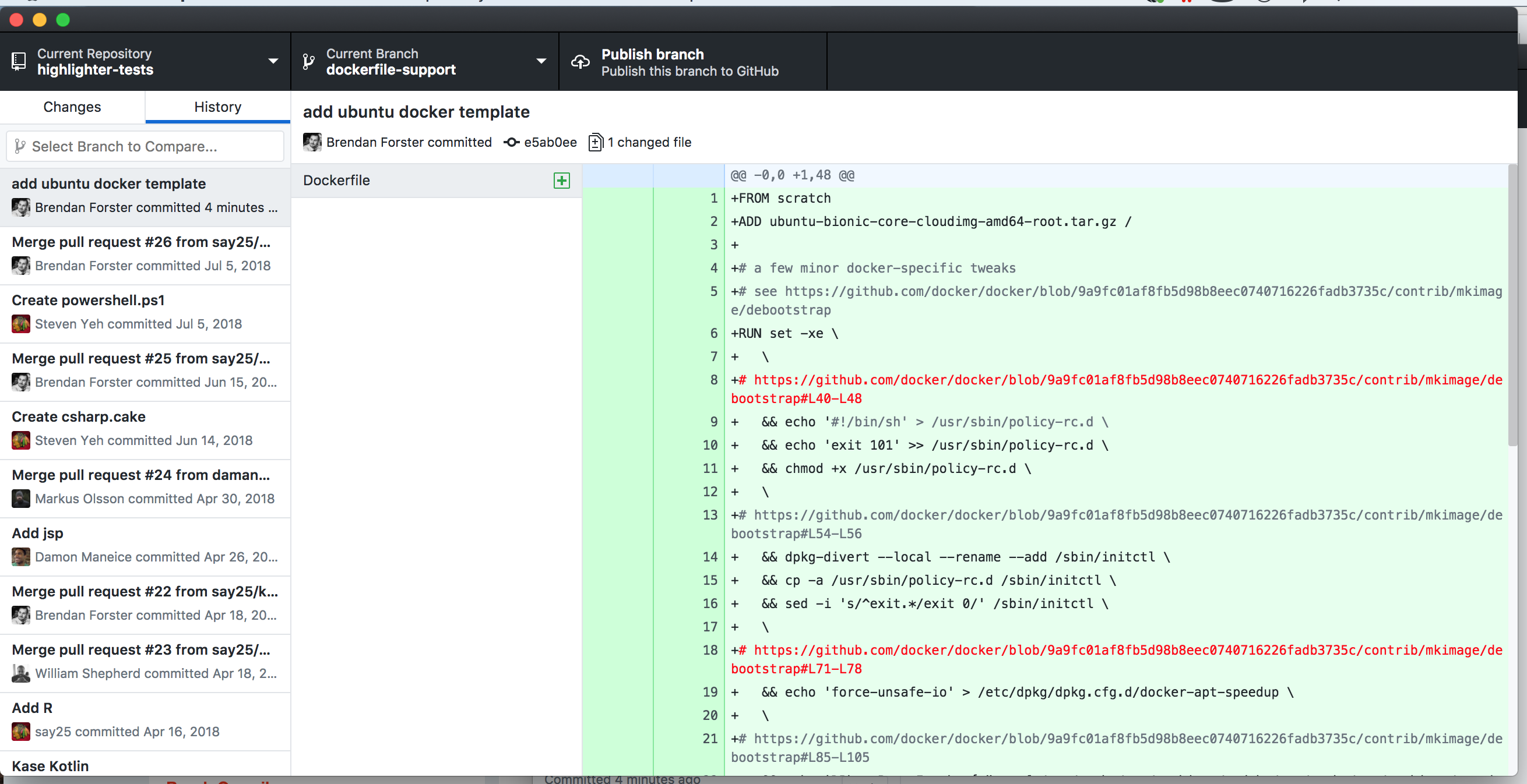 Add Dockerfile Highlights by say25 · Pull Request #4533 · desktop ...