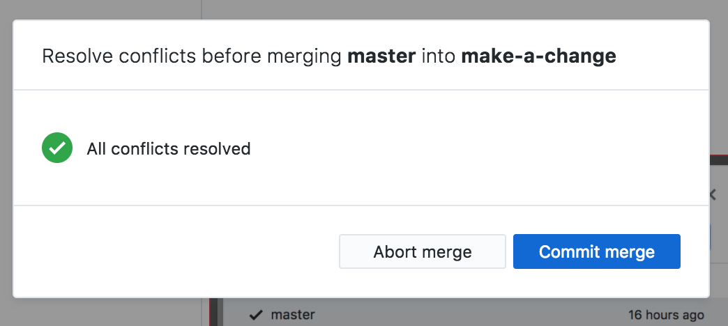 "Commit merge" after conflicts includes commented lines in commit ...
