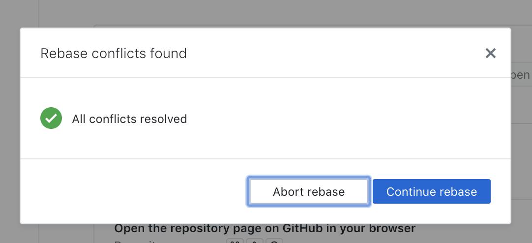 commit form should provide better context when dealing with rebase conflicts · Issue #6890 ...