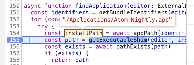 Editor integration can cache incorrect path if update occurs while ...