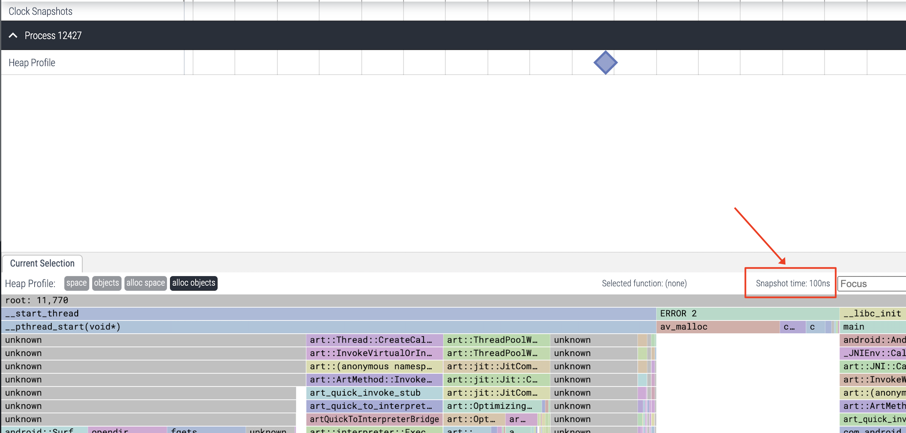 Using long trace in Perfetto Heap Profiler on high-frequency allocation ...