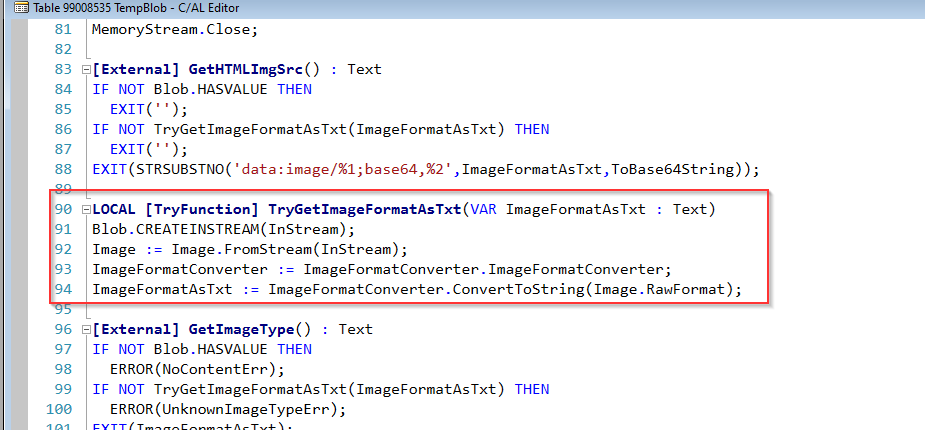 TempBlob Expose TryGetImageFormatAsTxt() · Issue #3540 · microsoft/ALAppExtensions · GitHub