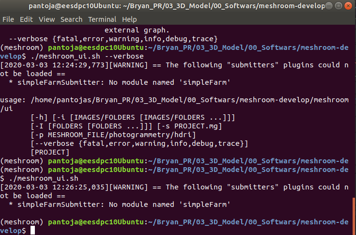 Error doing imageMatching using environment · Issue #813 · alicevision/Meshroom · GitHub