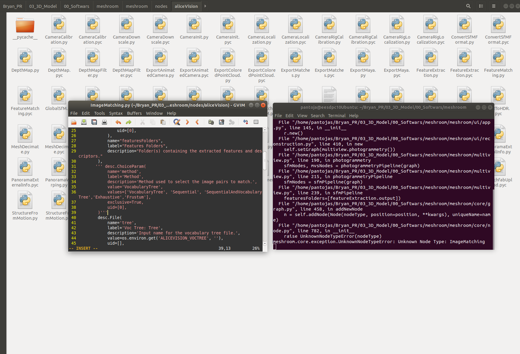 Error doing imageMatching using environment · Issue #813 · alicevision/Meshroom · GitHub