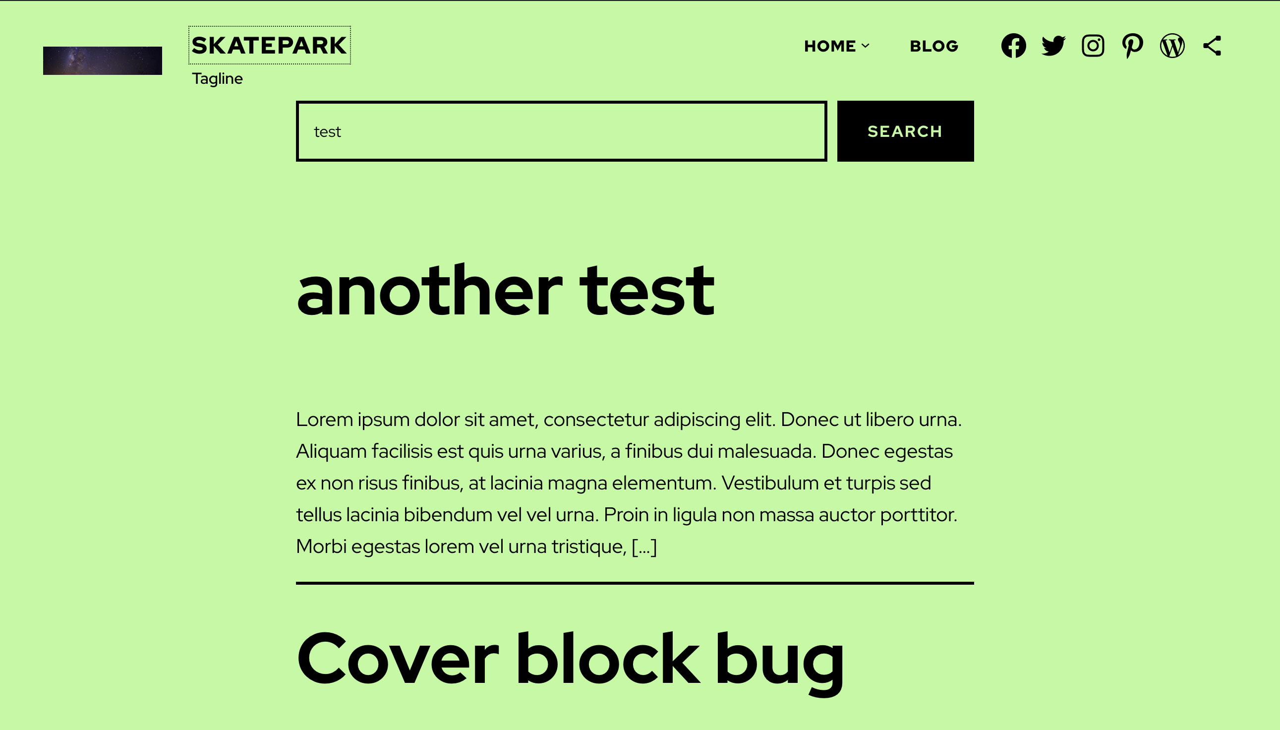 Skatepark: search page bugs · Issue #5231 · Automattic/themes · GitHub