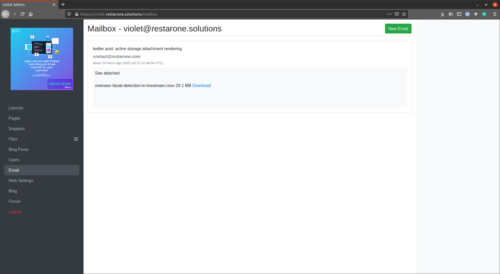 GitHub - restarone/violet_rails: a multi-tenant Rails 6 based web CMS, blog, forum and email app ...