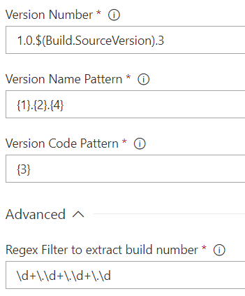 Android Version is not correctly overriden when having different version number format i.e:1.0.1 ...
