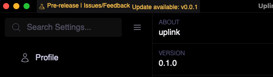 UI - Update available button not aligned correctly in topbar · Issue #619 · Satellite-im/Uplink ...