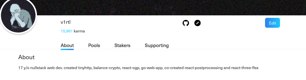 Allow all users to add a biography + links · Issue #1201 · dev-protocol/stakes.social · GitHub