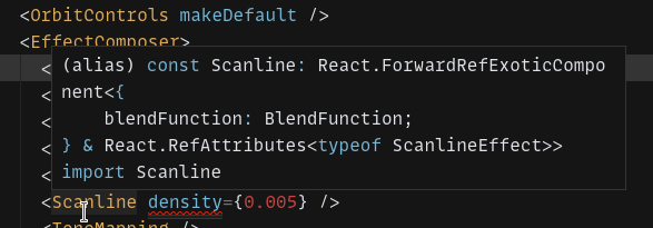 Effects wrapped with `wrapEffect` don't have access to any R3F and effect props · Issue #193 ...