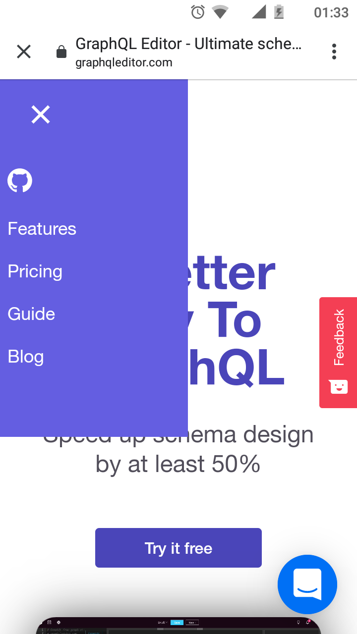 [Website] Navigation on mobile is broken · Issue #125 · graphql-editor/graphql-editor · GitHub
