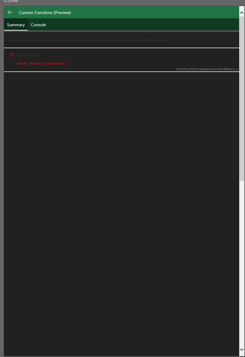 Bug: Custom Functions UI is broken · Issue #124 · OfficeDev/script-lab · GitHub